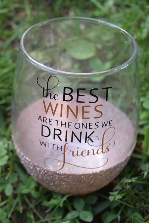 Wine Glass Stemless Wine T Glitter Wine Glass Friend T