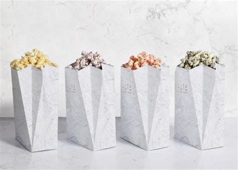 Tatabi Studio Designs Marbled Packaging For Gourmet Popcorn