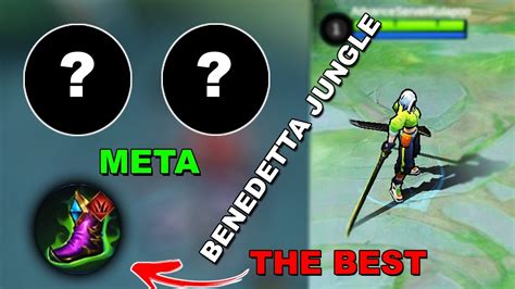 BENEDETTA NEW JUNGLE BUILD MOBILE LEGENDS YouTube