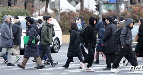 또 추워진다화요일 체감 20도 패딩도 뚫는 강추위 예고