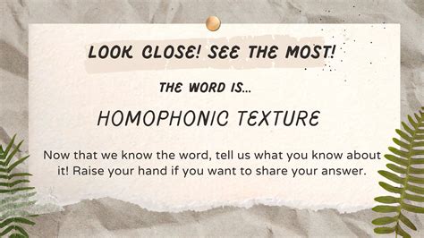 homophonic texture pdf