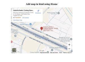 How To Add Map In HTML GeeksforGeeks