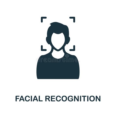 Facial Recognition Flat Icon Colored Element Sign From Internet Security Collection Flat