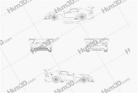 Dodge Viper Acr 2016 Blueprint 3dmodels