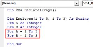 VBA Declare Array How To Declare An Array In Excel VBA