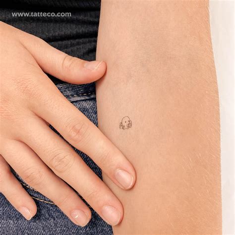 Tiny Octopus Temporary Tattoo Set Of 3 Tatteco