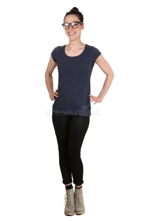 Retrato Do Corpo Inteiro De Uma Jovem Mulher Foto De Stock Imagem De