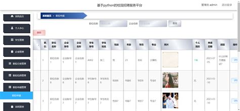 计算机毕业设计基于python的校园招聘服务平台应聘兼职系统设计与实现基于python的招聘平台的实现 Csdn博客