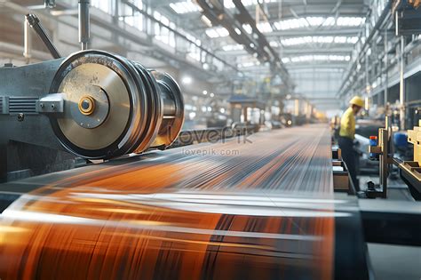 공장 워크숍의 컨베이어 벨트