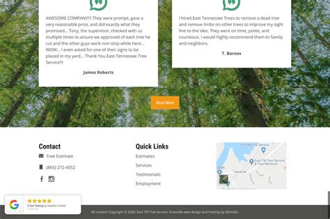 East TN Tree Service Client Spotlight Slamdot