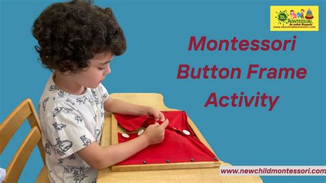 Montessori Button Frame Activity Presentation Purpose Control Of