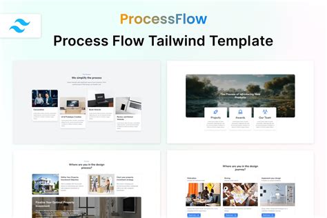 Processflow Tailwind Css Process Html Template Download For Wordpress
