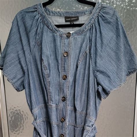 Lane Bryant Dresses Nwt Lane Bryant Button Down Chambray Dress Size Poshmark