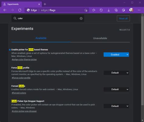 Microsoft Edge Has New In Built Tool For Color Based Themes How To