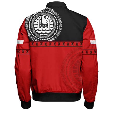 Tahiti Bomber Jacket Tribal Tattoo Design