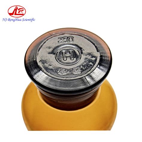 Laboratory 500ml Grinding Mouth Amber Glass Chemical Reagent Bottle