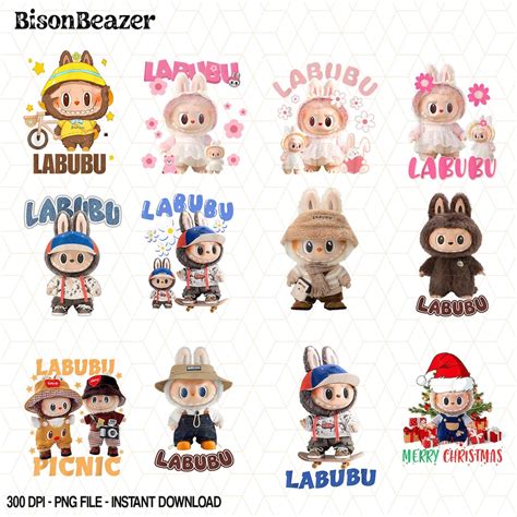 12 Labubu Png Bundle Funny Labubu Png Cute Labubu Png Trendy Png