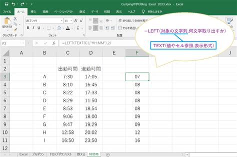 エクセルのシフトで時間帯ごとの出勤人数をカウントできる関数は？抽出して表示する方法 Curlpingの学びblog