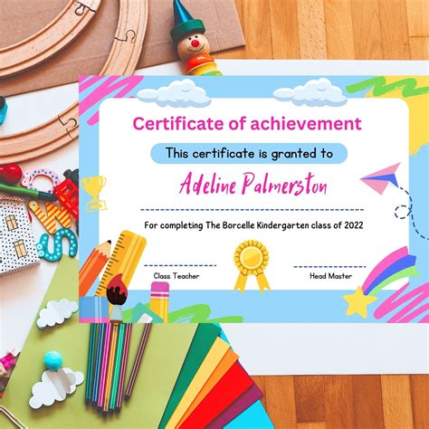 Printable Certificate Certificate Of Achievement Certificate Of