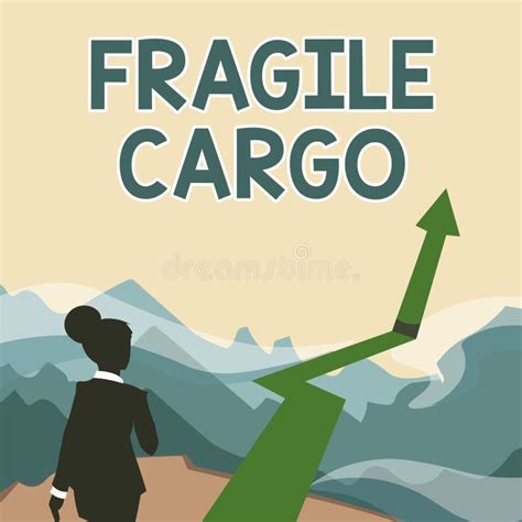 Handwriting Text Fragile Cargo Word Written On Breakable Handle With Care Bubble Wrap Glass