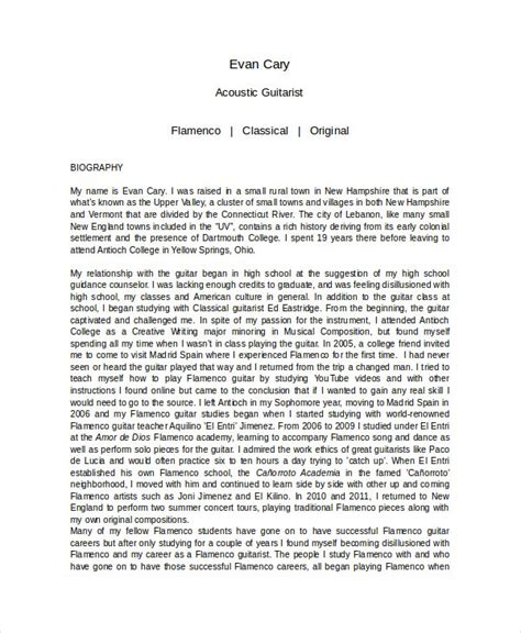 13 Autobiography Examples Pdf Doc Autobiography Writing