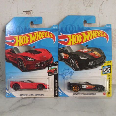 Hot Wheels Corvette C7 Z06 Convertible Shopee Malaysia