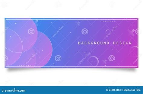 Banner Moderno Plano De Banner Gradiente Roxo Colorido Ilustração do