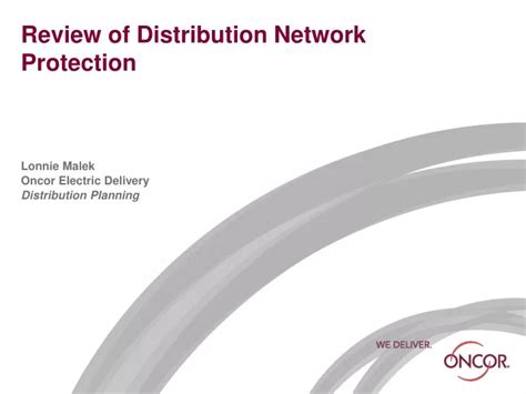 Ppt Review Of Distribution Network Protection Powerpoint Presentation