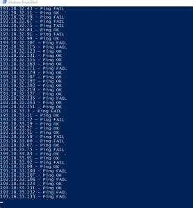 Simple Windows PowerShell BAT Script To Pings Hosts Defined In A