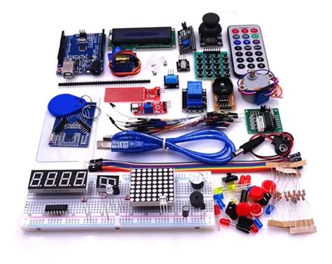 Kit Compativel Arduino Uno Atmega Com Caixa Organizadora Frete Grátis