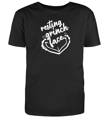 Redbarn Resting Grinch Face Novelty Sarcastic Funny Mens Graphic T