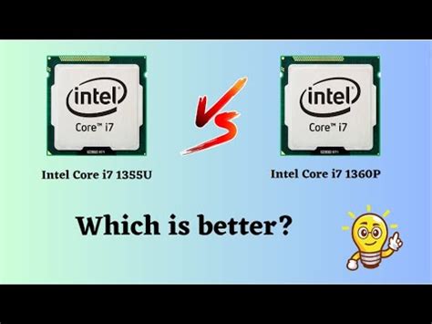Intel Core I7 1355U Vs Intel Core I7 1360P Specs Performance And Benchmarks YouTube