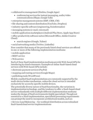 Saas DOCX Cloud Computing Internet