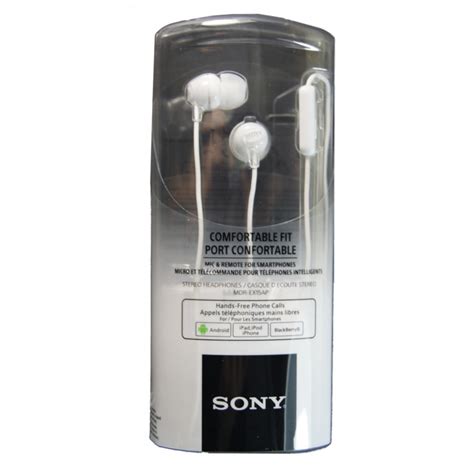 Oryginalny Zestaw Słuchawkowy Sony Mdr Ex15 Box Wh