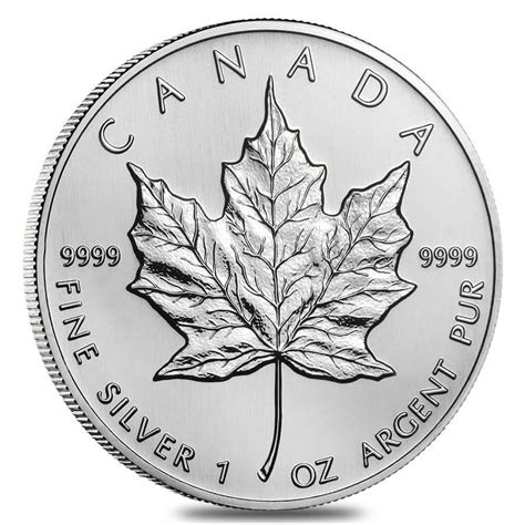 Maple Leaf 1oz Silver Coin Mixed Years Bullion Met