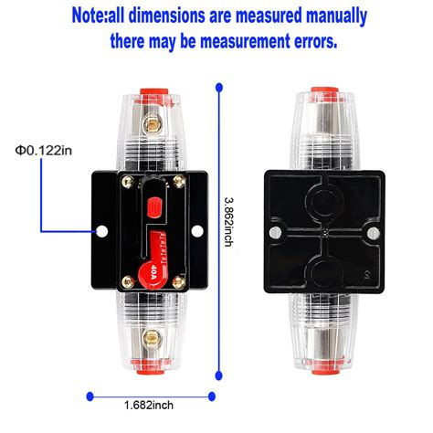 Diao79ni Portafusibles De 40 Amperios Disyuntor De Audio Inversor De