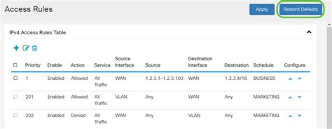 Configure Access Rules On RV160 And RV260 Series Routers Cisco
