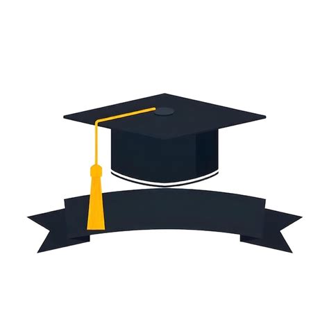 Graduation Cap Vector Flat Toga Icon Graduation Hat Vector Flat