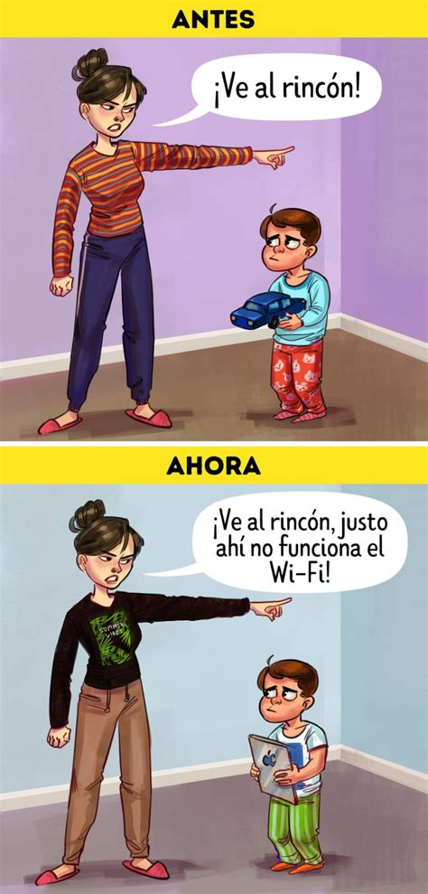 11 Cómics que muestran la gran diferencia entre el pasado reciente y la
