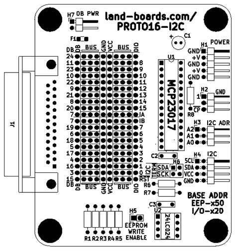 File PROTO16 I2C Rev3 CONNS Png Land Boards Wiki
