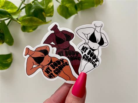 My Body My Choice Waterproof Sticker Womens Rights Sticker Etsy