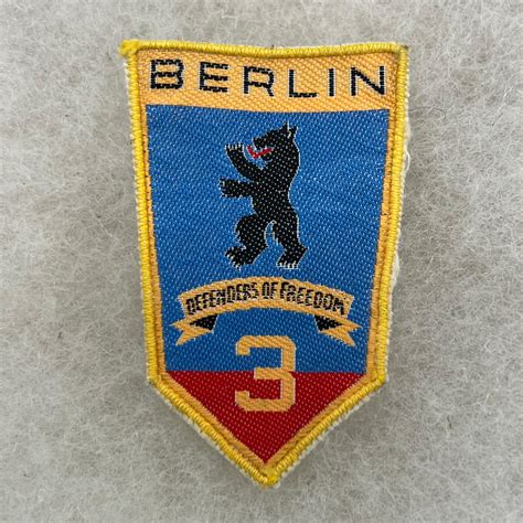 Us Army 3rd Battle Group 6th Infantry Patch German Made Bevo Fitzkee