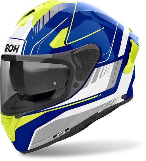 Каска Spark 2 Chrono Blue Yellow Gloss - Airoh - BobiMX.com