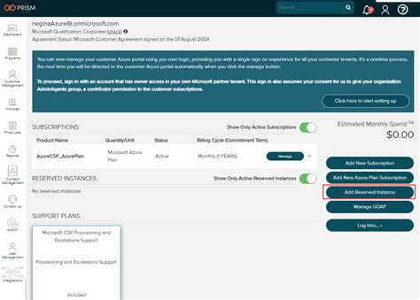 Azure Reserved Instance Ordering Provisioning Process Operations