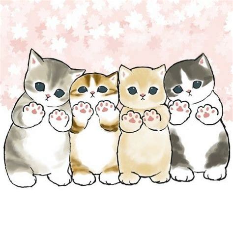Mofu Sand Cute Cat Drawing Kitten Drawing Kawaii Cat Drawing