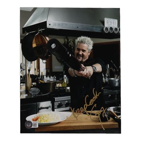 Guy Fieri Signed 8x10 Photo Inscribed Keep Cookin Beckett