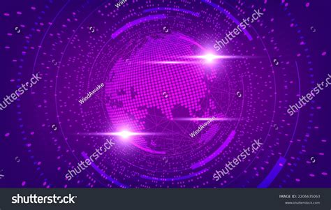 Global Network Connection Abstract Earth Map Stock Vector Royalty Free 2206635063 Shutterstock