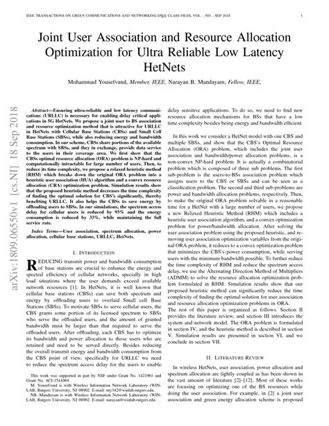 Joint User Association And Resource Allocation Optimization For Ultra