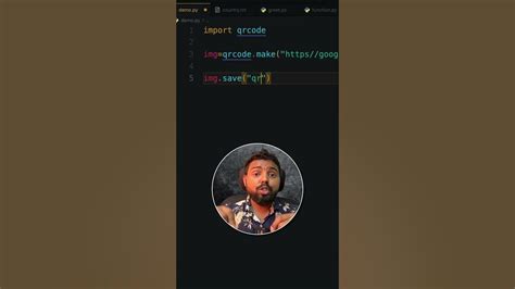 Generate Qr Code In Python Only In 3 Lines Programming Codeandfun Learnpython Youtube