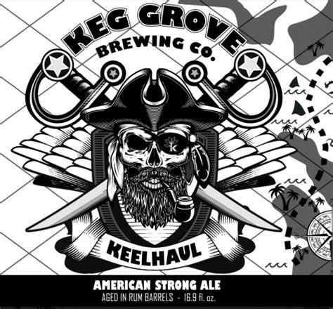 Keelhaul Rum Barrel Aged American Strong Keg Grove Brewing Company
